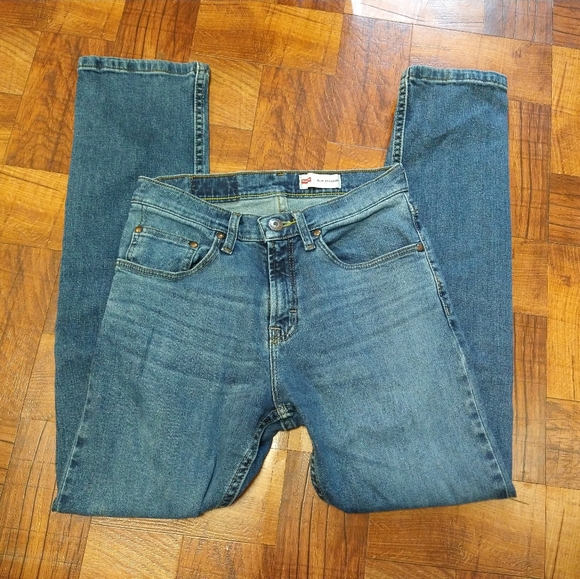 Wrangler | Jeans | Wrangler Slim Straight Mens Blue Jeans 28w 3l | Poshmark